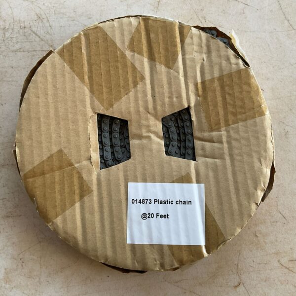 014873 Nylon Flat Sidebar Roller Plastic Chain #25 - 1 Foot length